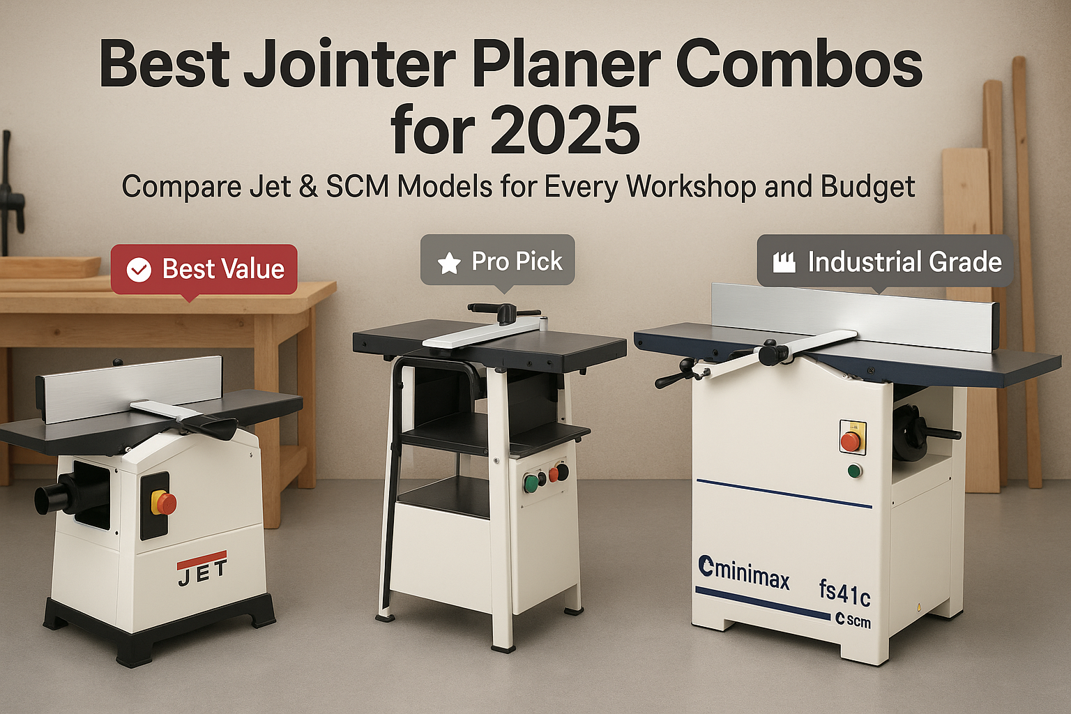 Best Jointer Planer Combos for Woodworkers in 2025 - Wurth Machinery